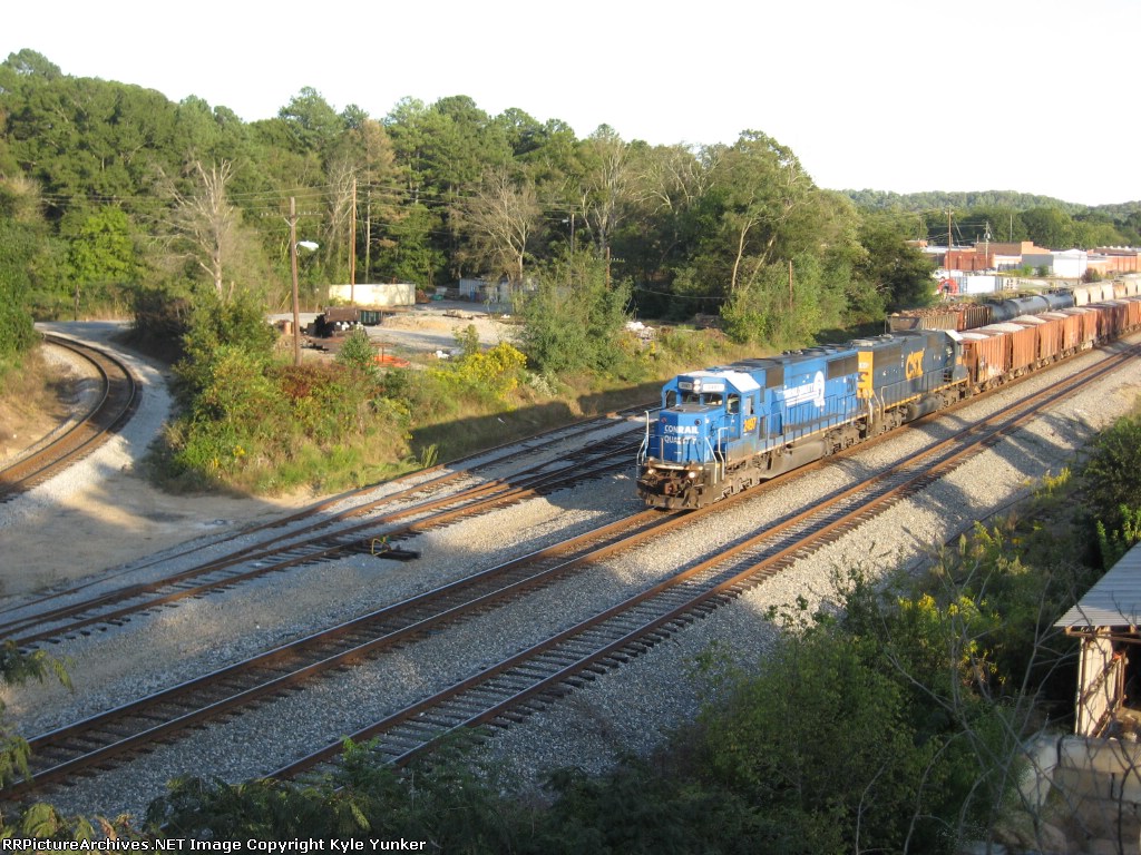 NB ballast train with a nice treat